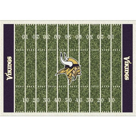 Imperial Nfl Minnesota Vikings 8x11 Homefield Rug Imp 528 5007
