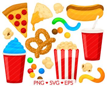 Movie Theater Food Clipart Svg Png Eps Images Movie Popcorn Clip Art