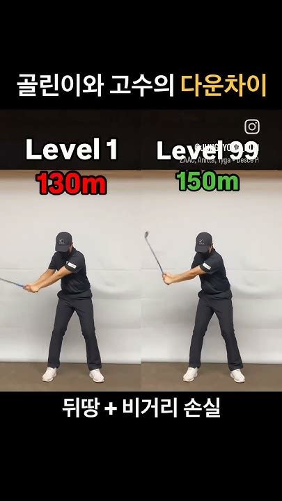 골린이와 고수의 다운스윙 차이 Golf 골프스윙 쇼츠 골프연습 골프 Golfswing 골프레슨 Youtube