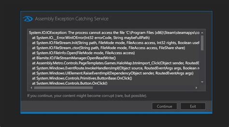 Assembly Error Message Whenever I Try To Import A Tag Halomods