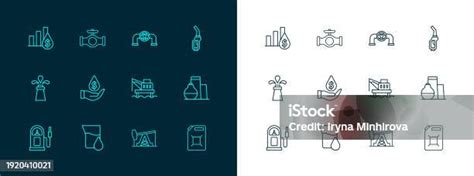 세트 라인 가솔린 펌프 노즐 오일 가솔린 시험관 플랫폼 바다 잭 달러 기호 파이프 밸브 파이 차트 및 아이콘으로 드롭 벡터 인포그래픽에 대한 스톡 벡터 아트 및 기타 이미지