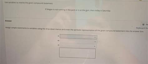 Solved Use Variables To Rewrite The Given Compound