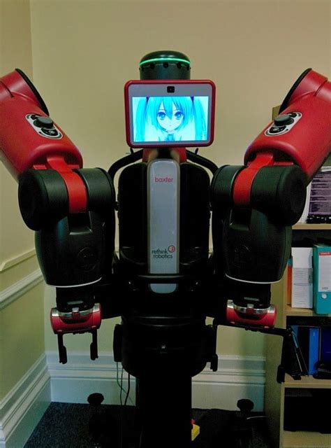 testing out a baxter research robot hatsune mikubot r vocaloid