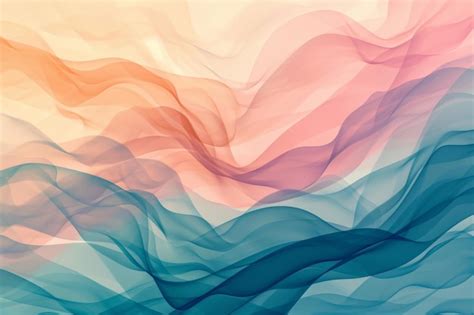 Premium Photo Subtle Abstract Background With Soft Pastel Waves