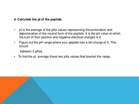 Calculate Pi Of Peptide Somumu