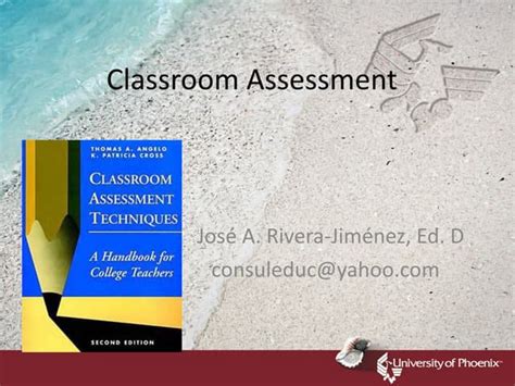 Classroom Assessment Techniques Pptx