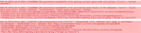 usedserialsdb error database disk image is malformed page 2