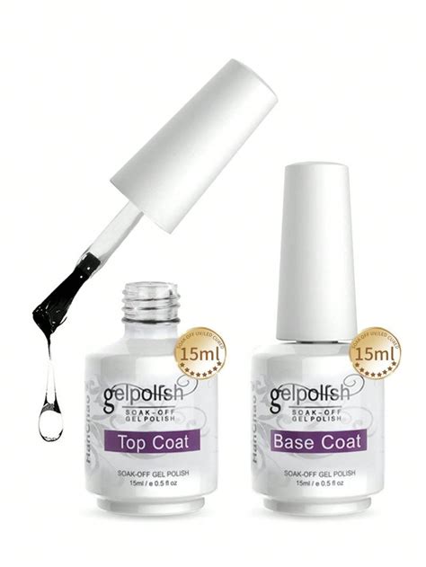 Top Coat And Base Coat Gel Nail Polish Set Barter Hutt
