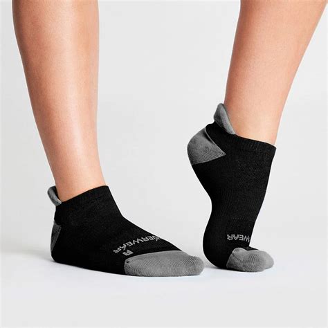 Anti Blister Running Sock Low Black Grey