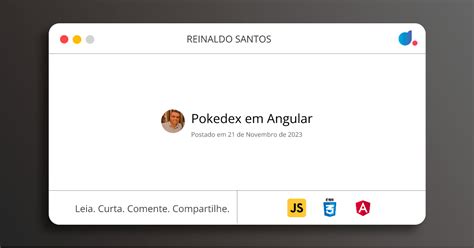 Pokedex Em Angular Reinaldo Santos Javascript Css Angular Dio