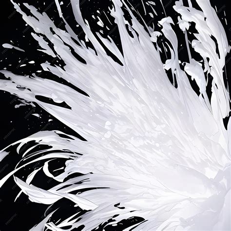 Premium Photo Cloud White Color Powder Explosion On Black Background