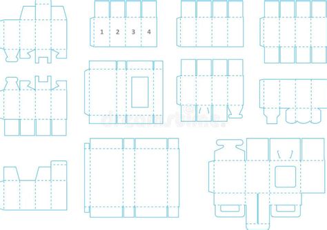 Box Template Collection 05 Eps Stock Vector Illustration Of Avaliable Folded 52395893