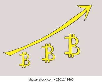 Bitcoin With Growth Chart Vector Images Stock Photos Vectors Shutterstock