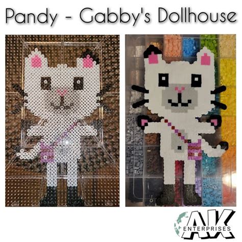 Pandy From Gabbys Dollhouse Fuse Beads Perler Bead Art Fuse Beads