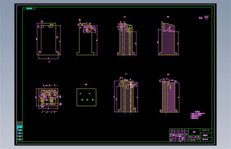 磁带复位键塑料模设计 注塑模具【26张cad图纸、说明书】 autocad 2007 模型图纸下载 懒石网