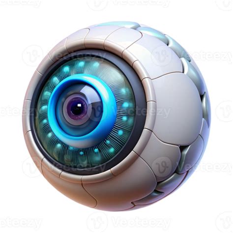 Dramatic Contemporary A Close Up Of A Bionic Eye With Intricate