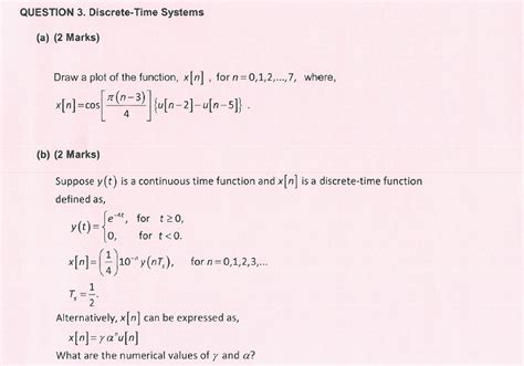Solved Draw A Plot Of The Function X N For N Chegg Com