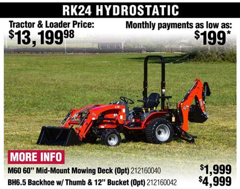 Rural King Rk Tractors More Tractor Less Price Milled