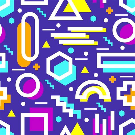 Colorful Geometric Shape Seamless Pattern Background 15697916 Vector Art At Vecteezy