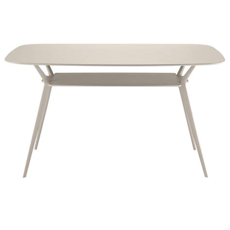 Alias Biplane 487 High Table In Sand Mdf Top And Sand Polished