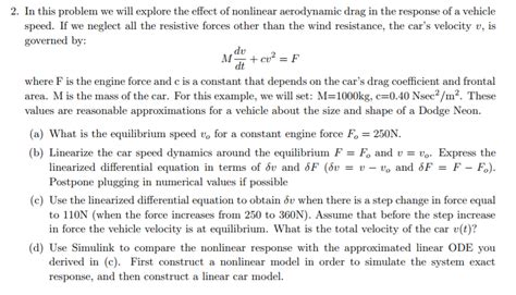 In This Problem We Will Explore The Effect Of Chegg