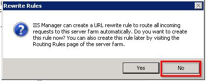 Configuration Or Setup Of IIS ARR