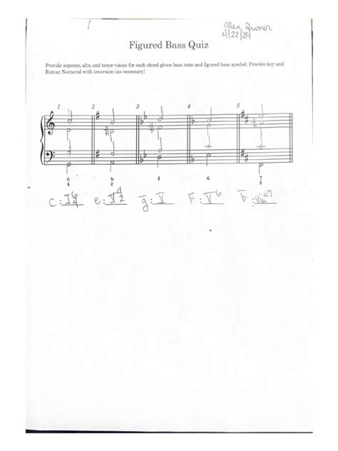 Figured Bass Quiz Pdf