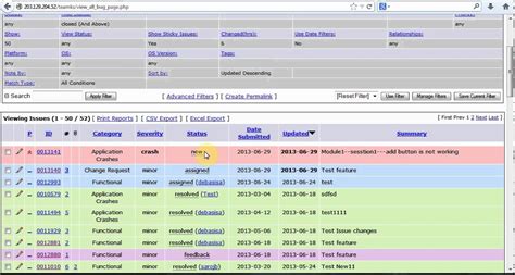 Usage Of Mantis As A Bug Tracking System And Project Management Tool