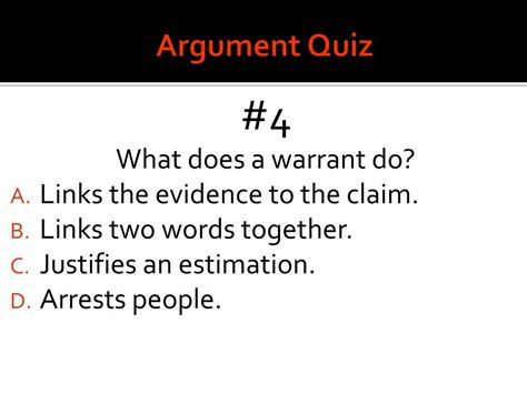 Ppt Argumentative Writing Based Upon The Stephen Toulmin Model For