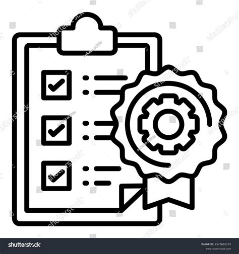Standard Operating Procedures Icon Element Design Stock Vector Royalty Free 2573616175