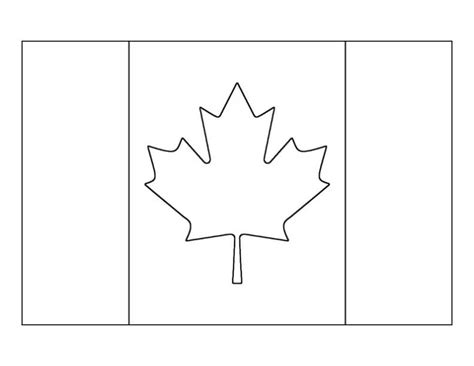 Canada Flag Printable Template By Mindtech Tpt
