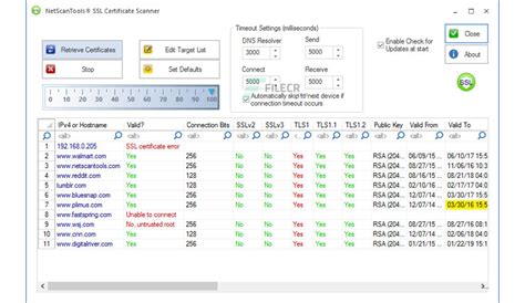NetScanTools SSL Certificate Scanner Download FileCR