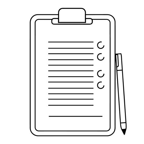 Minimalist List Task Text Write Outline Icon 45916744 Vector Art At Vecteezy