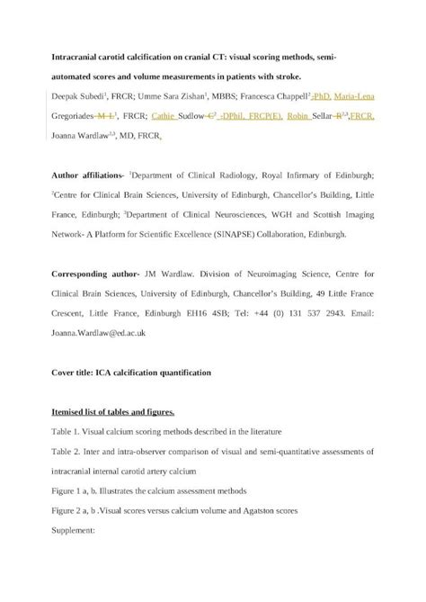 Docx Intracranial Carotid Calcification On Ct Brain Visual Scoring … · Web Viewseveral