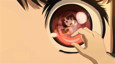 배경 화면 입 만화 몸짓 속눈썹 흑발 미술 Cg Artwork 세례반 긴 머리 행복 Animated