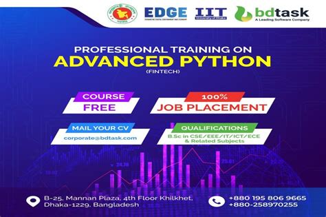 Bdtask Is Looking For Professional Trainee In Advanced Python With Django Framework For