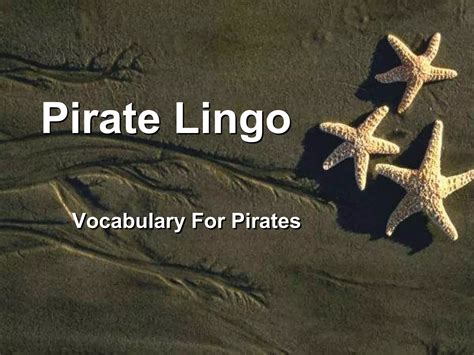 Pirate Language Pptx