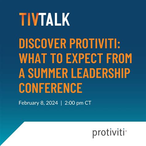 Discover Protiviti What To Expect From A Summer Leadership Conference Tom Andreesen