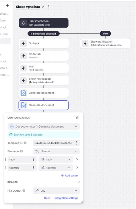 Actions Docsautomator Problem Ask For Help Glide Community