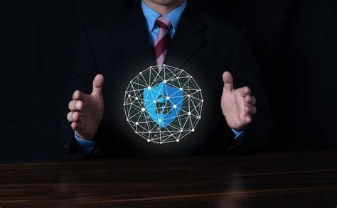 Premium Photo Business Man Holding Security Shiled It Security Concept