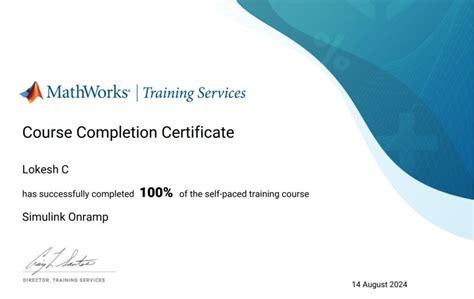 Completed Matlab Simulink Onramp Course Lokesh C Posted On The Topic Linkedin