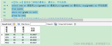 数据查询实例 显示babe表中和王丽年龄相同的学生学号 CSDN博客