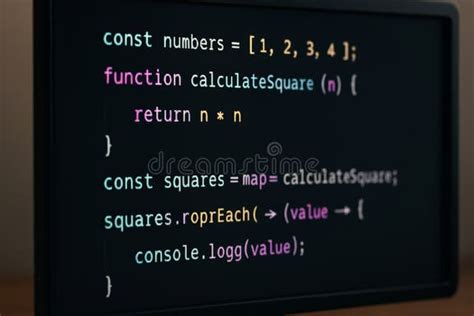 Javascript Code Displaying Array Manipulation And Square Calculation