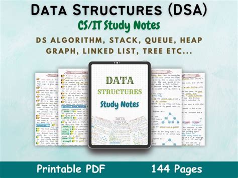 Data Structures And Algorithms Dsa Aesthetic Study Notes Pdf Newtondesk