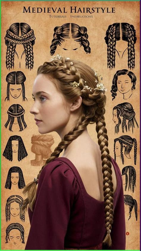 Medieval Braids Middle Ages Hairstyles Medieval Hair Hair And Braids