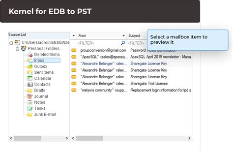 EDB To PST Converter To Convert Exchange EDB Mailboxes To PST