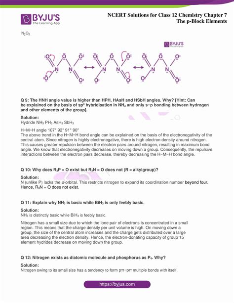 Ncert Solutions For Class 12 Chemistry Chapter 7 The P Block Elements
