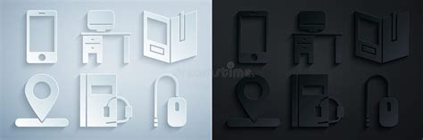 Set Audio Book Open Location Computer Mouse Monitor And Desk And