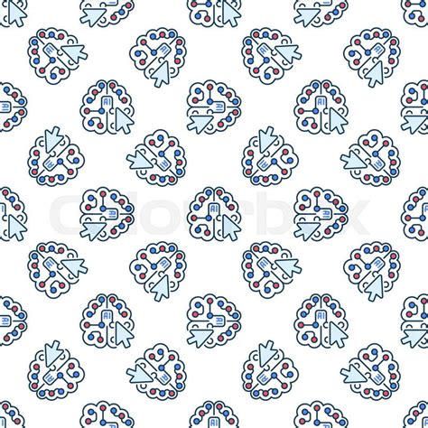 Ai Brain And Mouse Cursor Vector Artificial Intelligence Con Colourbox