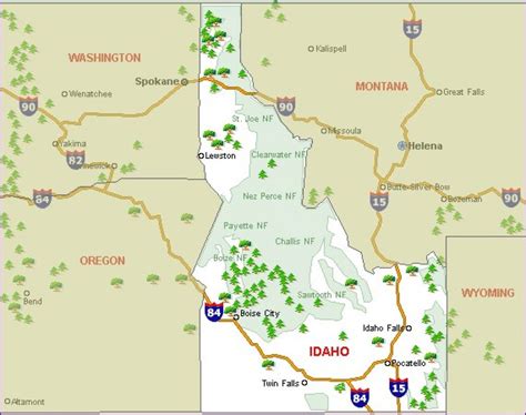 Idaho Camping Resources And Information With Idaho State Parks Map